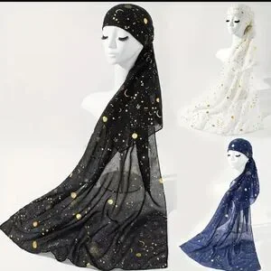 Accessories | Night Sky Moon Stars Scarf Shawl Constellation Gypsy ...